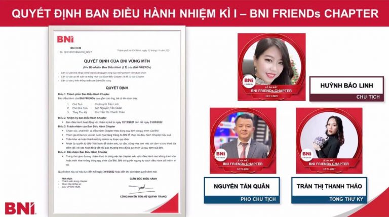 BNI FRIENDS CHAPTER RA MẮT – BNI Vietnam